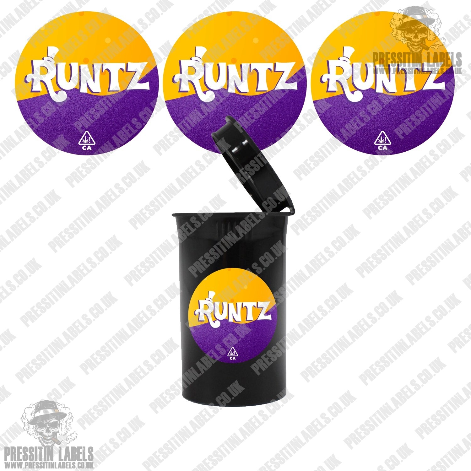 Runtz Cali Pop Top Slap Stickers - Pressitin Labels
