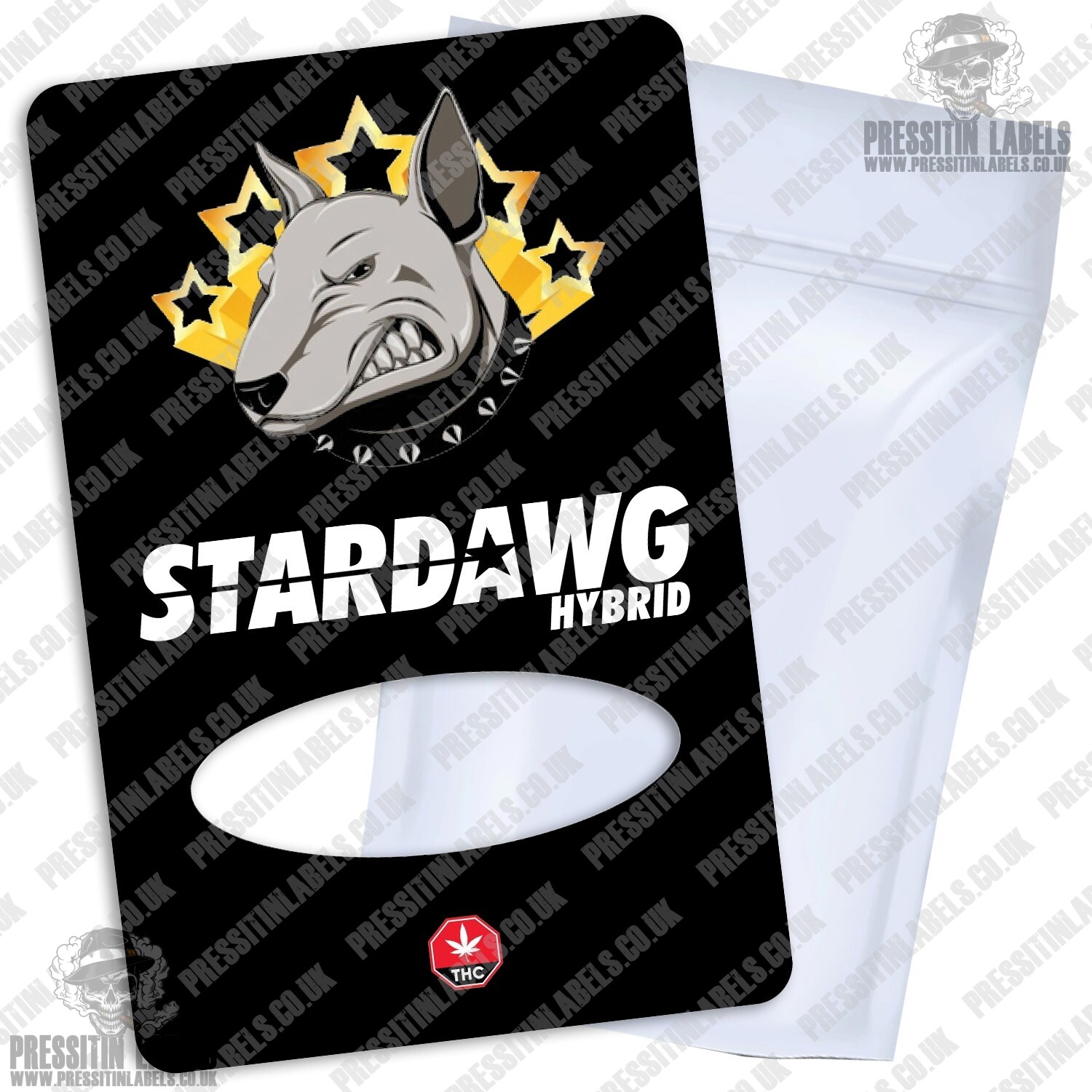Stardawg Mylar Bag Labels - Baggies Sticker Labels - Pressitin Labels
