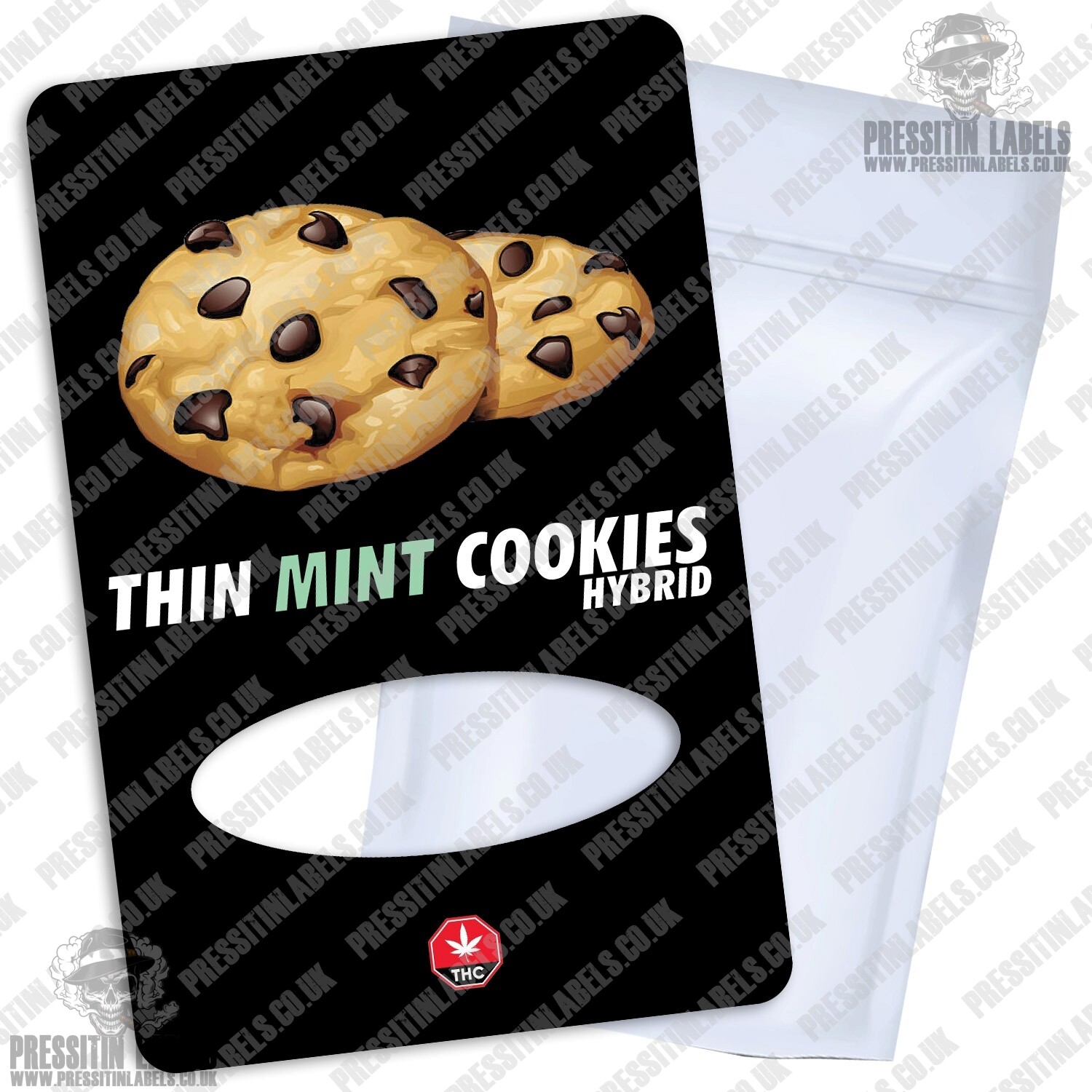 Thin Mint Cookies Mylar Bag Labels - Baggies Sticker Labels - Pressitin ...
