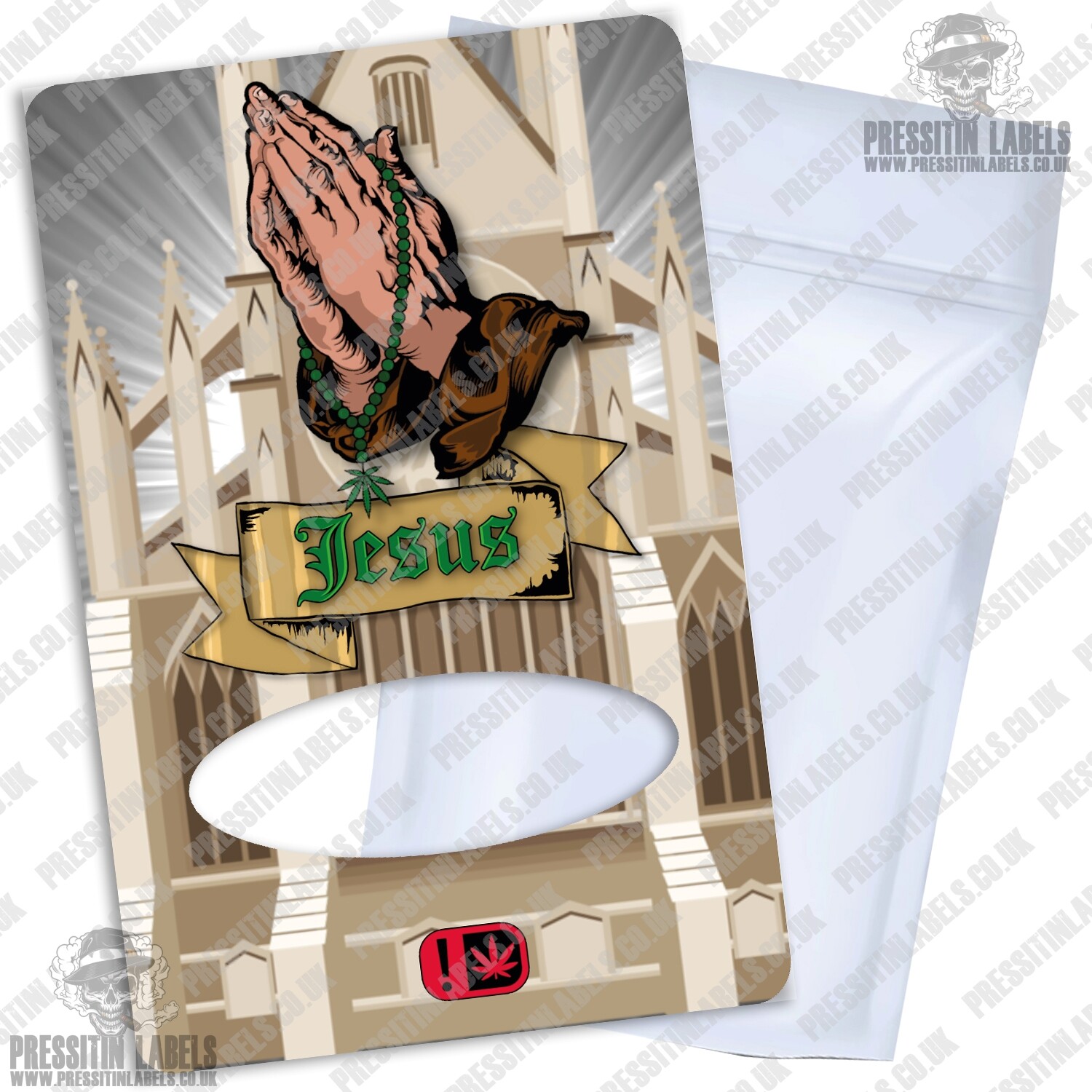 Jesus Bag Labels - Baggies Sticker Labels - Pressitin Labels