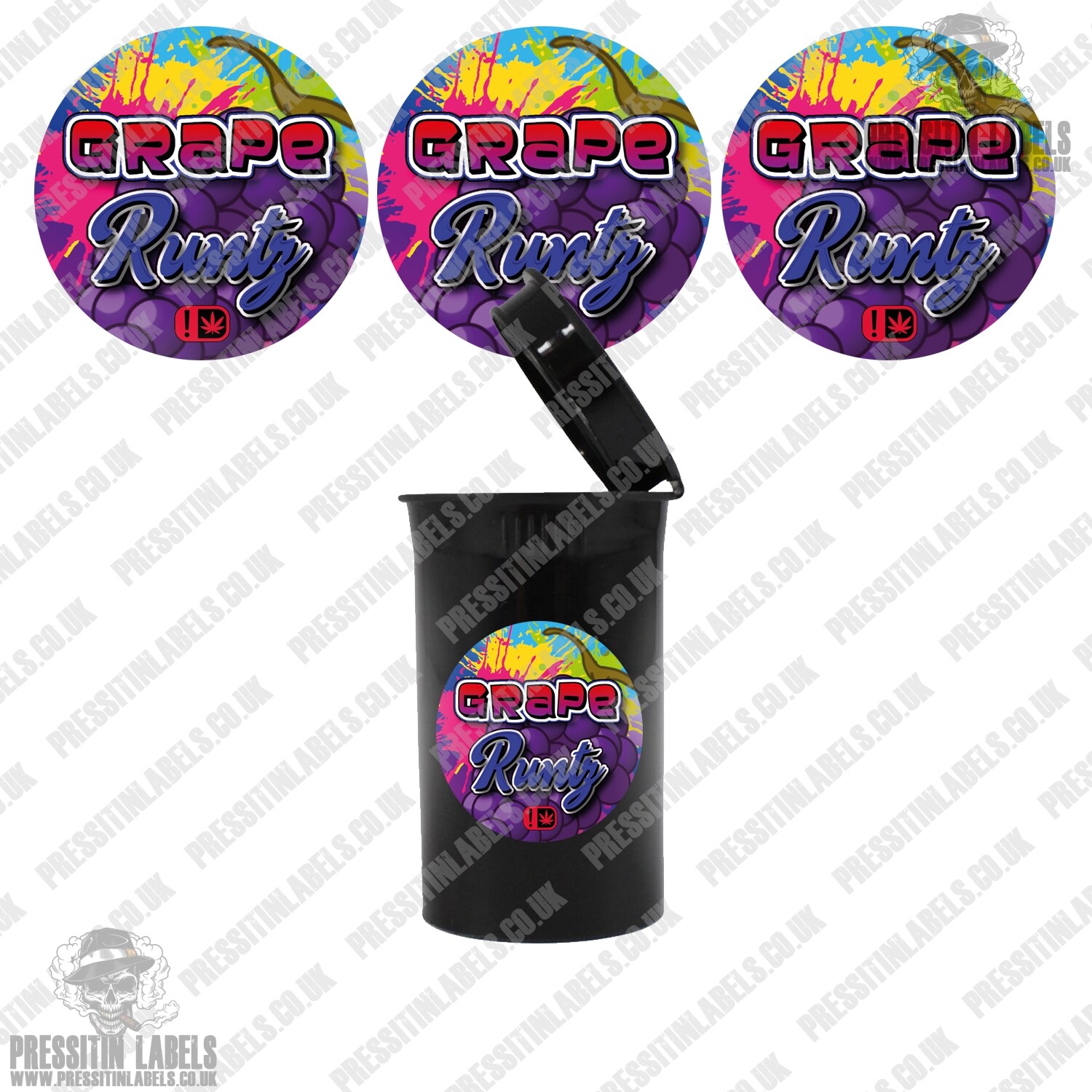 Grape Runtz Cali Pop Top Slap Stickers - Pressitin Labels