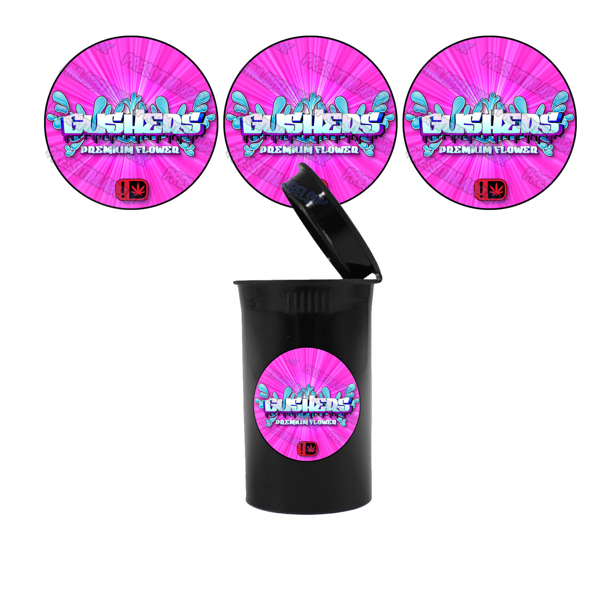 Gushers Cali Pop Top Slap Stickers - Pressitin Labels