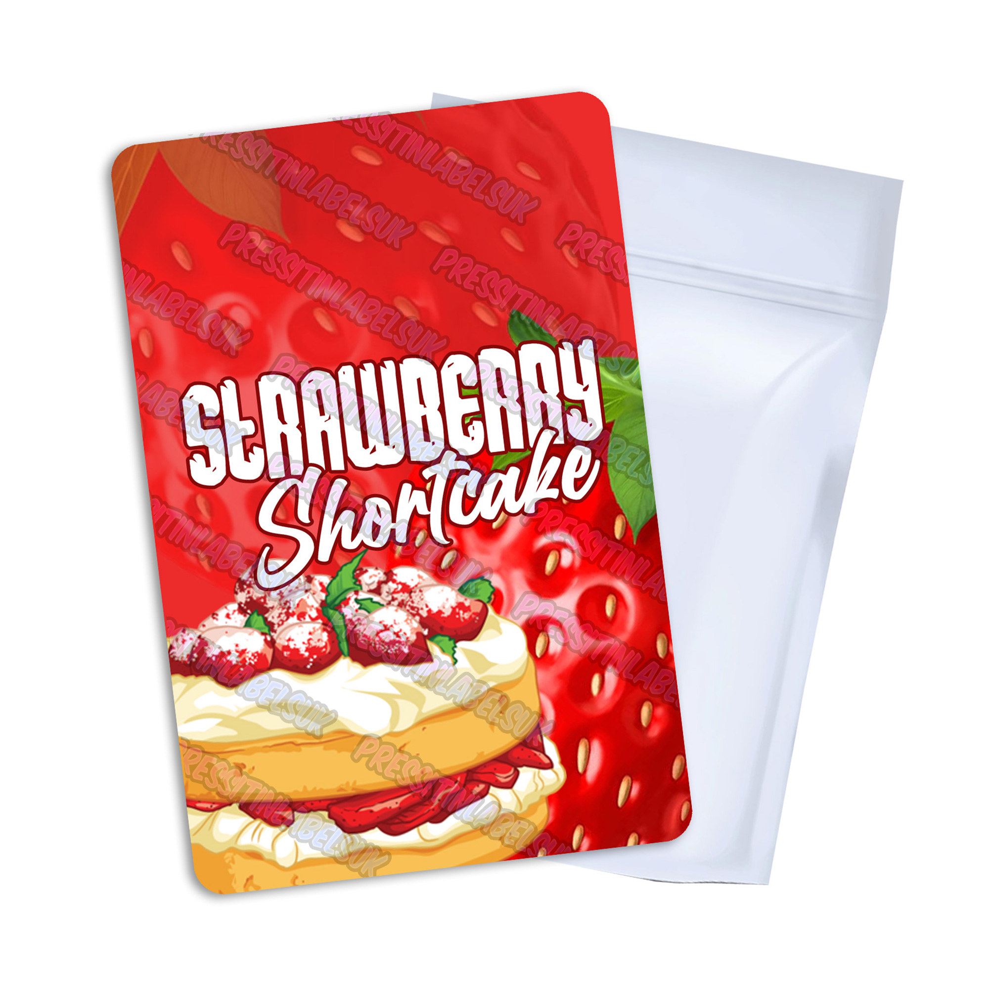Strawberry Shortcake Mylar Bag Labels - Baggies Sticker Labels ...