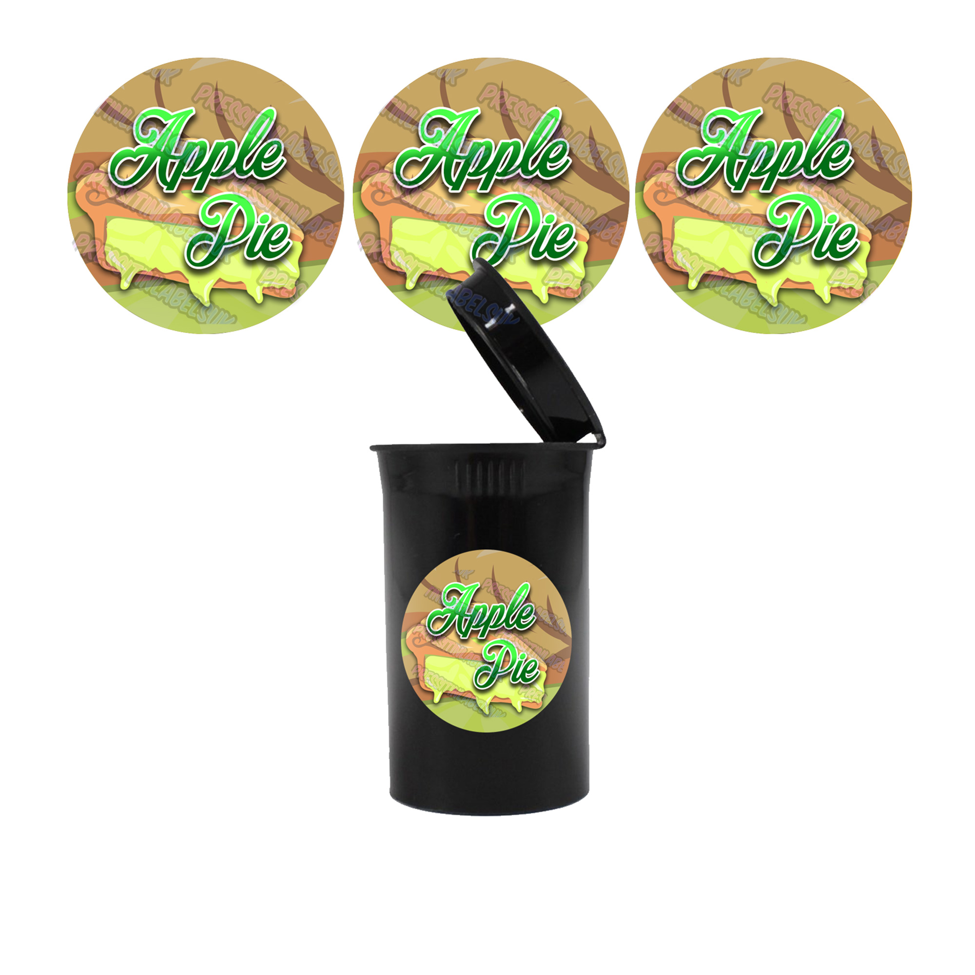 Apple Pie Cali Pop Top Slap Stickers - Dram Bottle Labels - Pressitin ...
