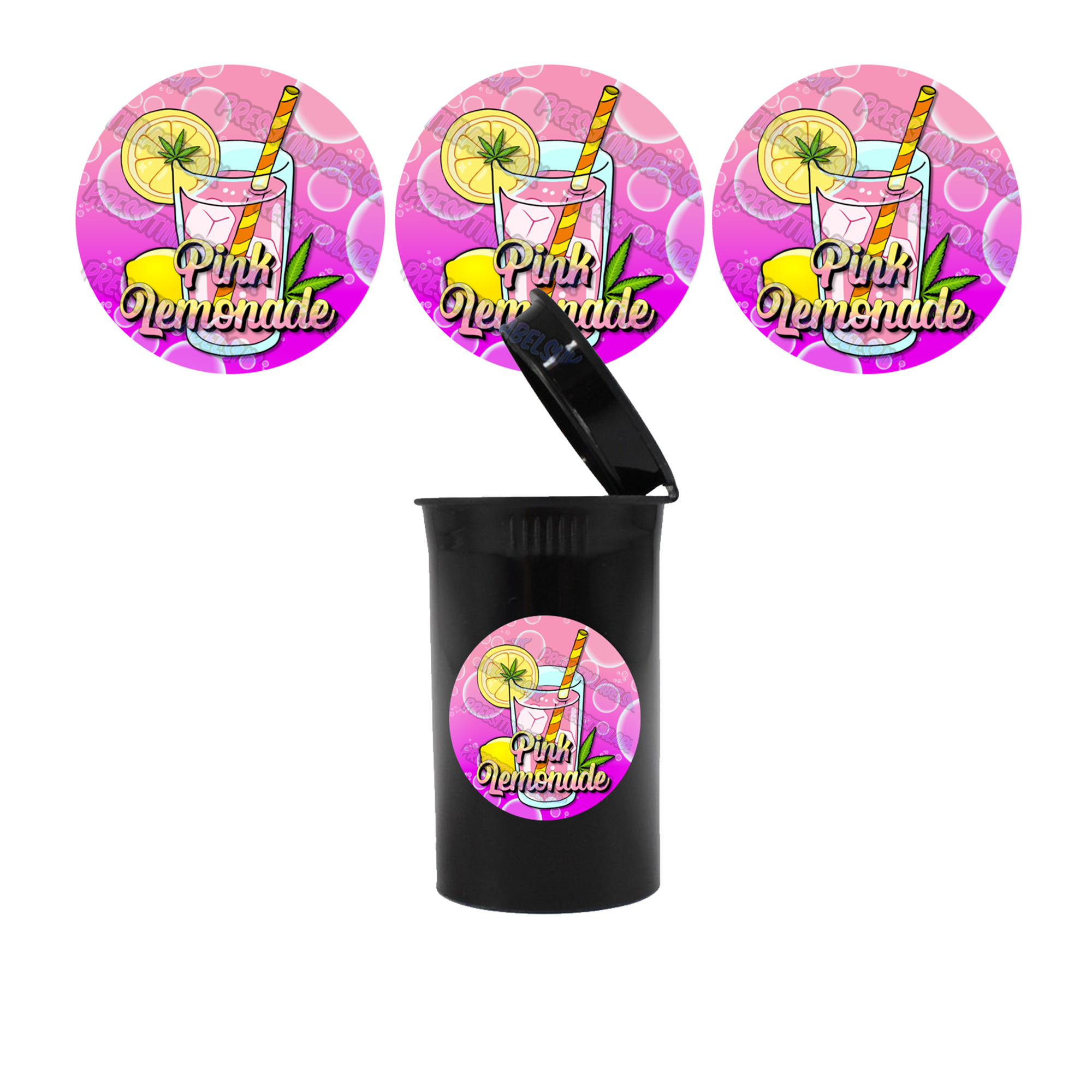 Pink Lemonade Cali Pop Top Slap Stickers - Dram Bottle Labels ...